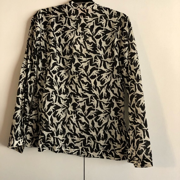 Tory Burch | Tops | Tory Burch Tunic Black White Monkey | Poshmark